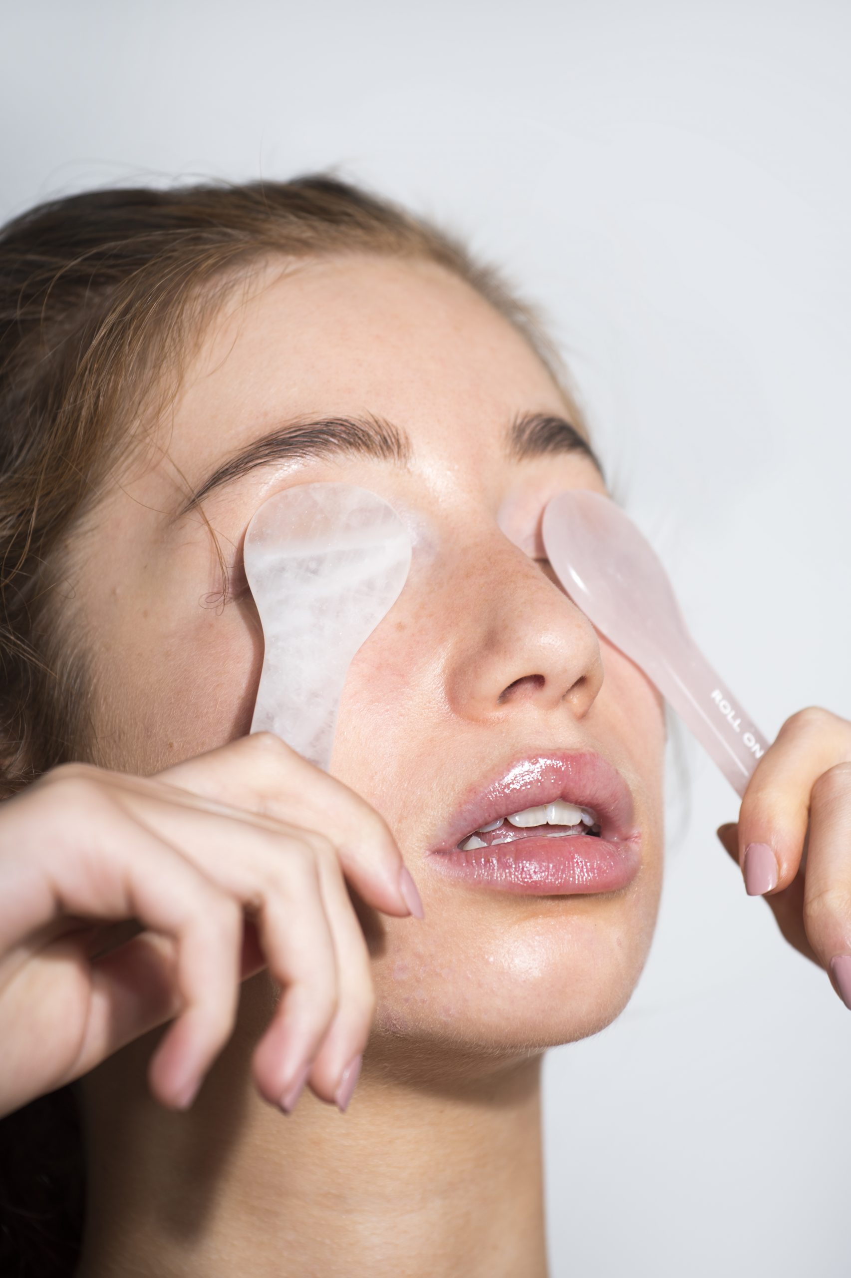 Duo Spoons Rose Quartz - Spa Supply Solutions