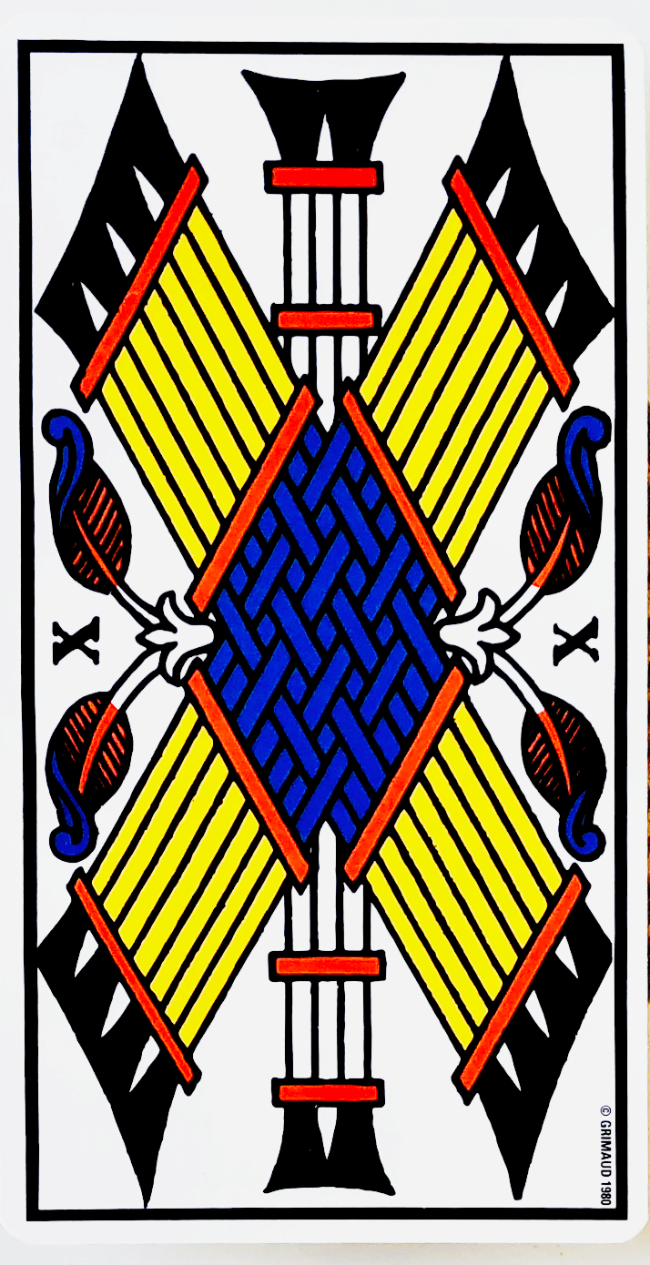 Significations du Dix de Bâton dans le Tarot de Marseille